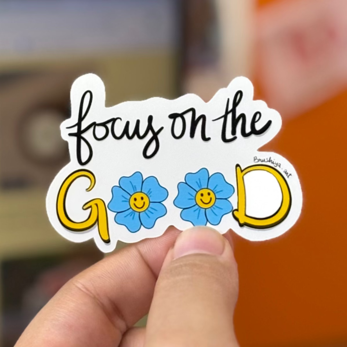 Focus On The Good - Sticker – Brushiya