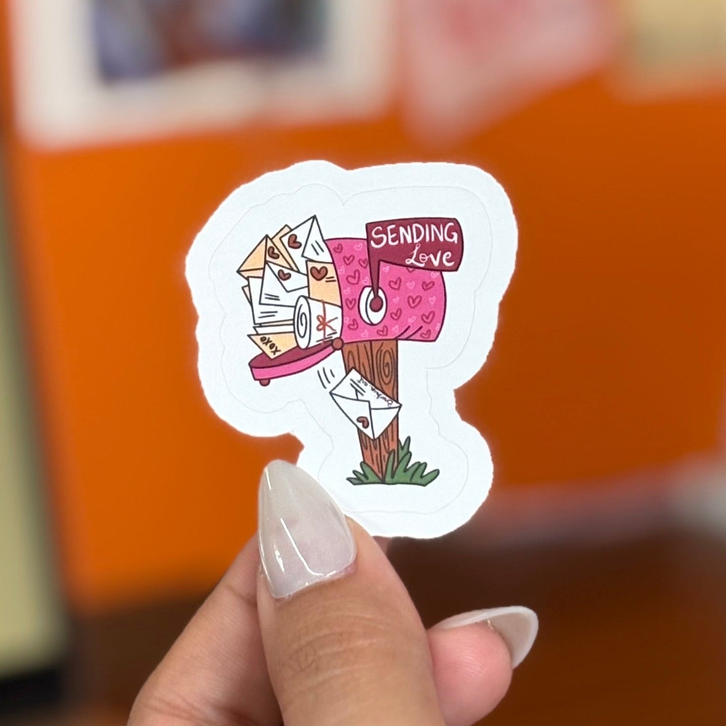 Sending Love - Valentine Sticker – Brushiya